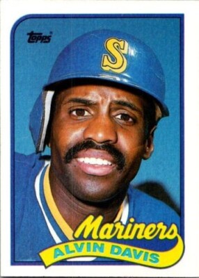 1989 Topps #687 Alvin Davis First Base Seattle Mariners FREE shipping ...