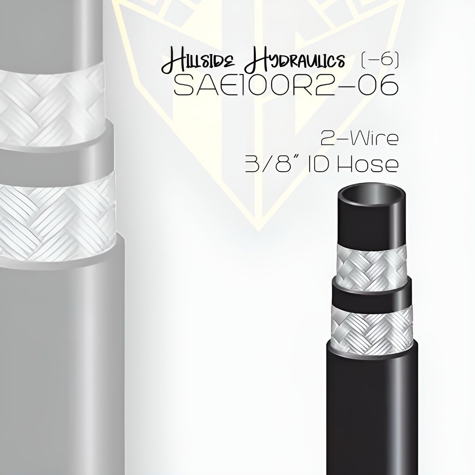 3/8” x 18” 2-Wire Hydraulic Hose Assembly with 3/8 Male JIC, #6 FEMALE JIC 37° | eBay