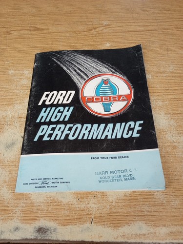 ford cobra High Performance Manual | eBay