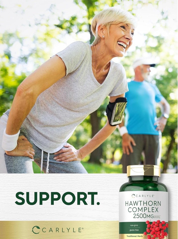 Hawthorn Berry Complex | 2500mg | 120 Capsules | Non-GMO | by Carlyle ...