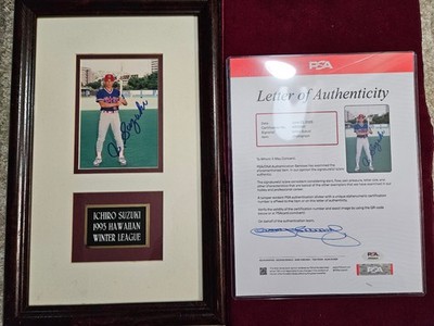 🌟 1993 Ichiro Suzuki EARLY AUTO Autograph Photo Hawaii Winter Hilo Star ...