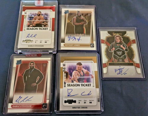 2022 2023 WWE Panini Autograph Auto Lot of 5 Odyssey Jones Steveson ...