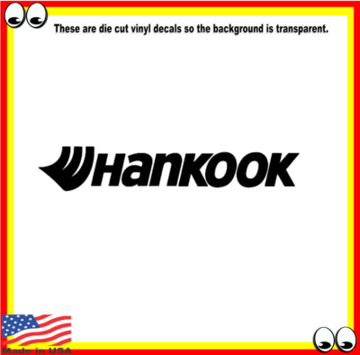 HANKOOK Vinyl Cut Decal Sticker Logo JDM High Performance Aftermarket ...