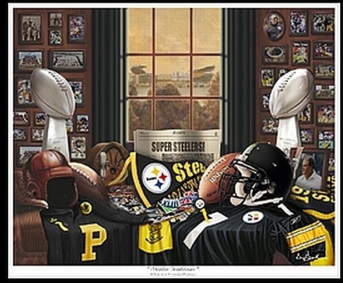 PITTSBURGH STEELERS TRADITIONS GREG GAMBLE NFL MINI PRINT SUPER BOWL ...