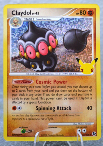 Pokémon TCG Claydol Celebrations: Classic Collection 15/106 Holo Holo ...