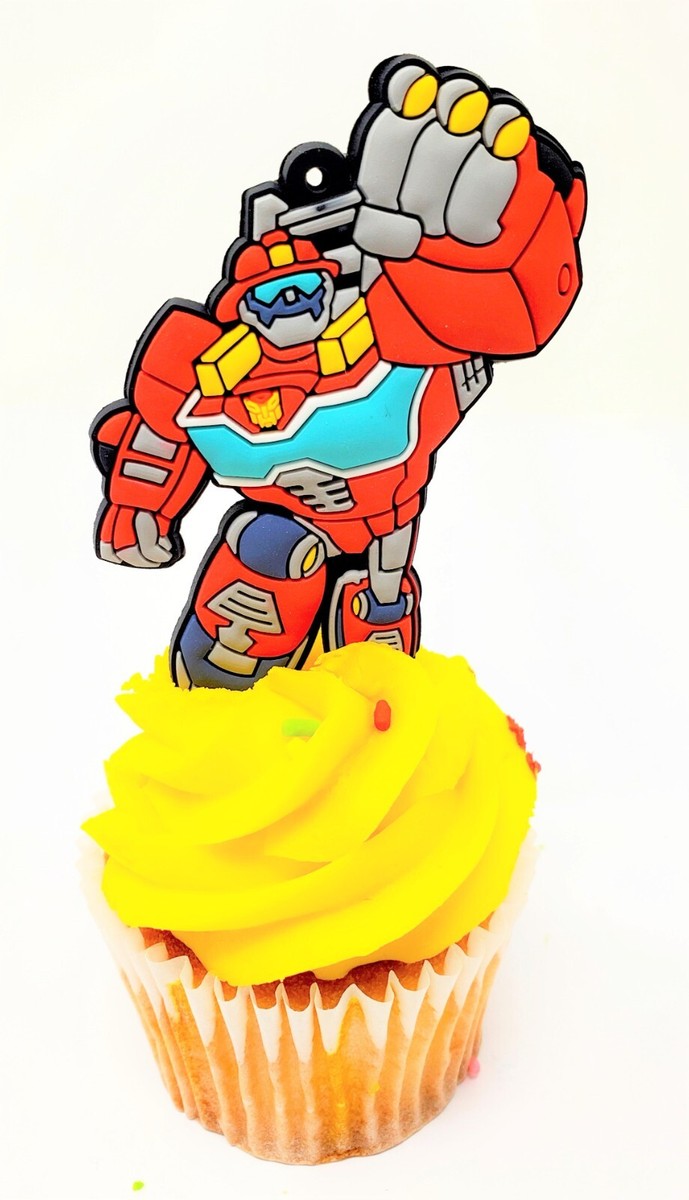 Transformer Cupcake Ideas Firefighter Theme Cupcake Toppers Handmade