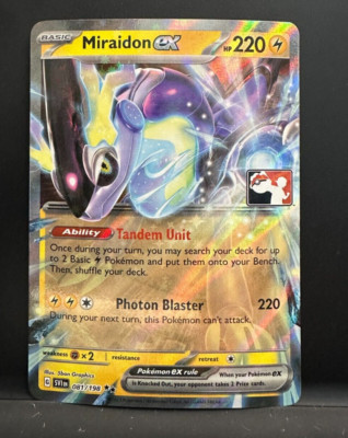 Miraidon ex 081/198 Prize Pack Series Cards Holo | eBay
