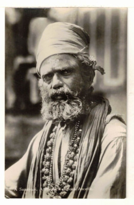 c1930 Real Photo PC: A Sannyasi – A Hindu Religious Ascetic - Ceylon ...