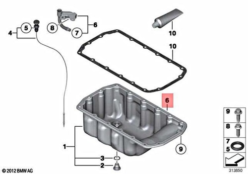 Genuine BMW R55 R55N R56 R56N Engine Oil Dipstick Guide Tube OEM ...