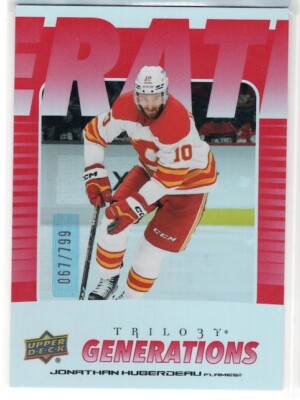 2023-24 Upper Deck Trilogy - Generations Red #TG-15B Jonathan Huberdeau ...