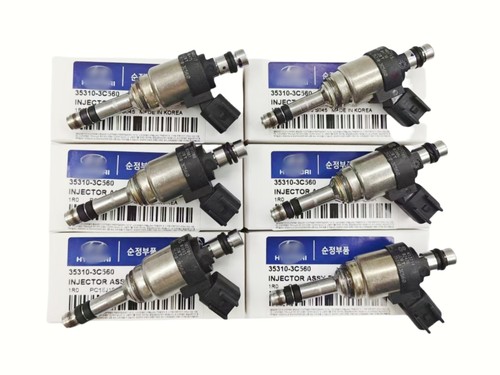 6x Fuel injector 35310-3C560 For Hyundai Genesis Santa Fe Azera Kia ...