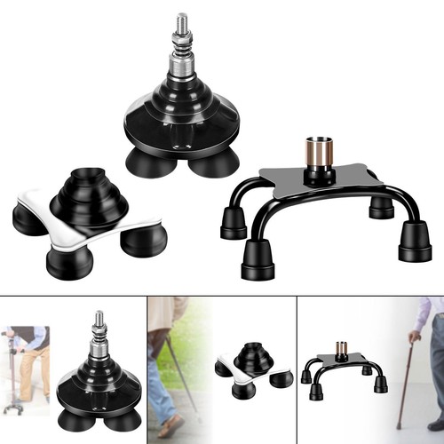 Cane Tip 4 Prong Rubber Tip Base Self Standing Cane Ferrules Quad Cane ...