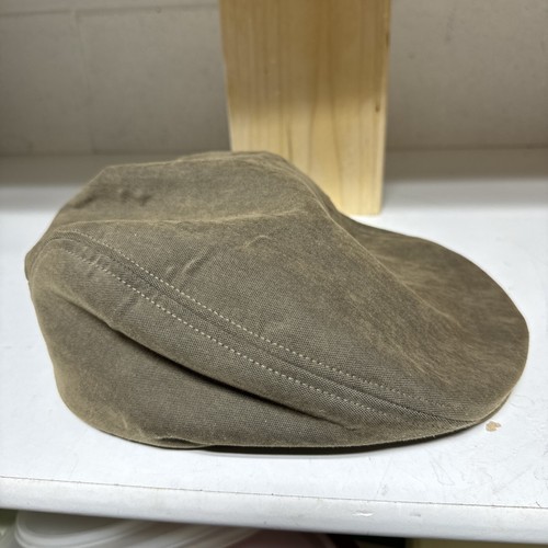 VTG Men's Dockers Tan Newsboy Paperboy Snap Front Hat Size Med. Rayon ...