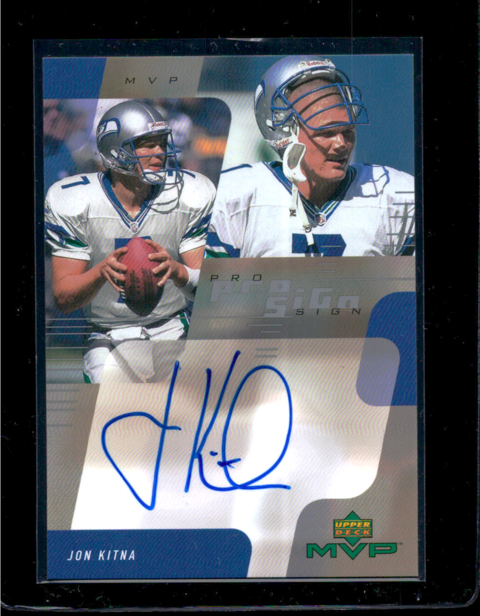 2000 Upper Deck MVP # JK Jon Kitna QB On Card Auto Seahawks | eBay
