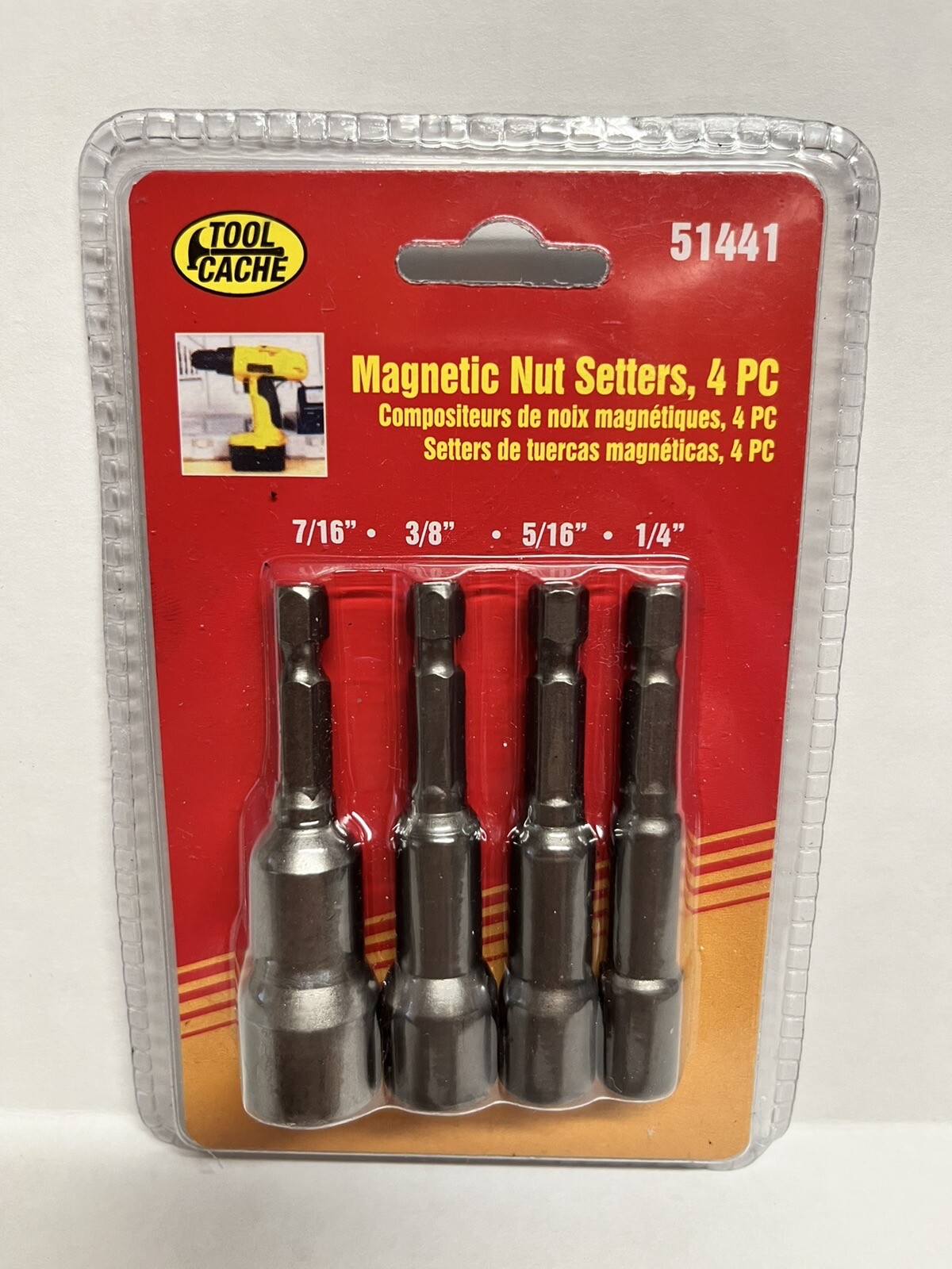 Tool Cache 4 Piece Magnetic Nut Setters (4 Different Sizes) | eBay