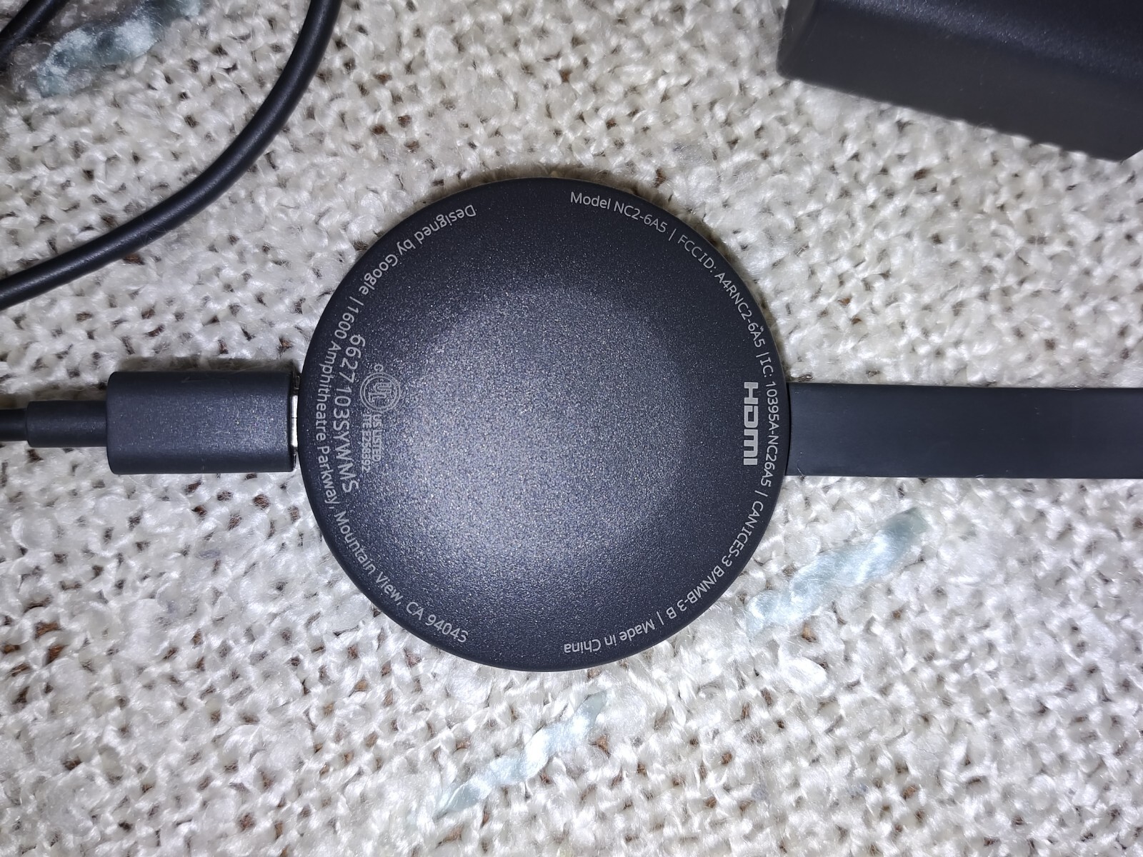 Google Chromecast 2nd Generation 1080p Portable Media Streamer (NC2-6A5 ...