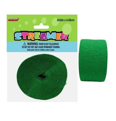 Green Emerald Crepe Paper Streamer 81 ft | eBay