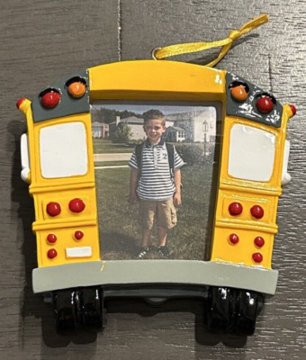 School Bus Picture Frame Personalizable Tree Ornament | eBay
