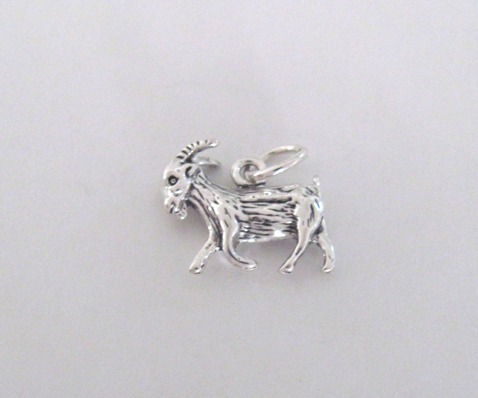 Sterling Silver Goat charm | eBay