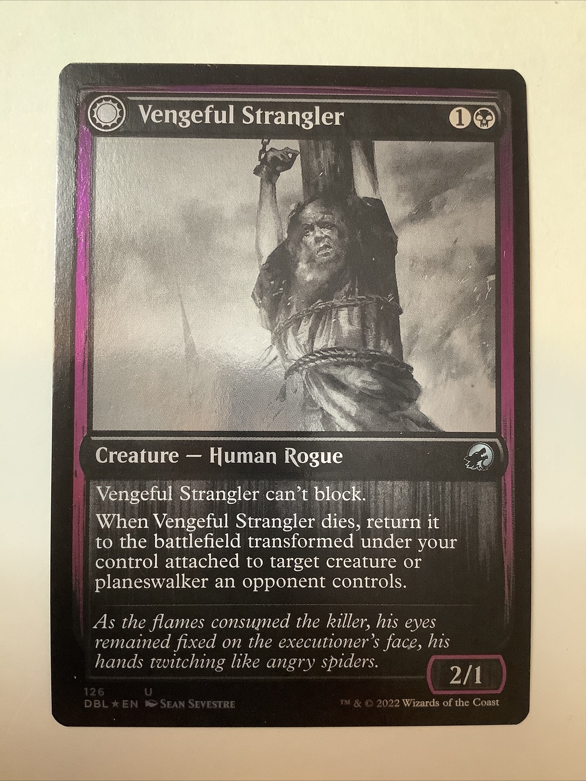 MTG DBL: Vengeful Strangler Strangling Grasp (Creature/Enchantment ...