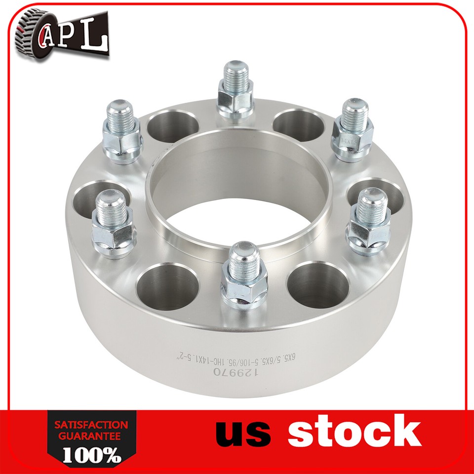 4X 2" Wheel Adapters 6x5.5 For Toyota Tacoma 106mm Hub to 95.1mm Tundra ...
