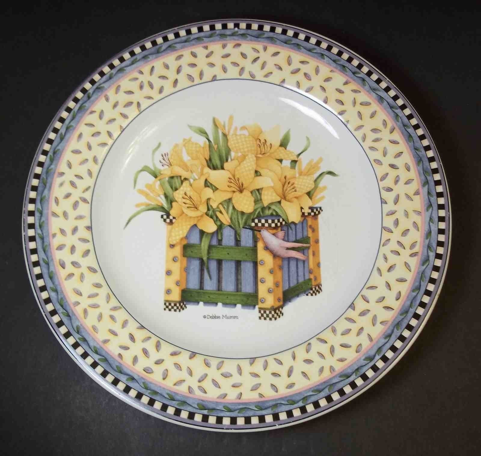 Debbie Mumm plate Spring Bouquet DAFFODILS Sakura 1999 8.25" | eBay