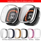 TPU Watch Case Cover Bumper Full Screen Protector For Fitbit Ace LTE ...
