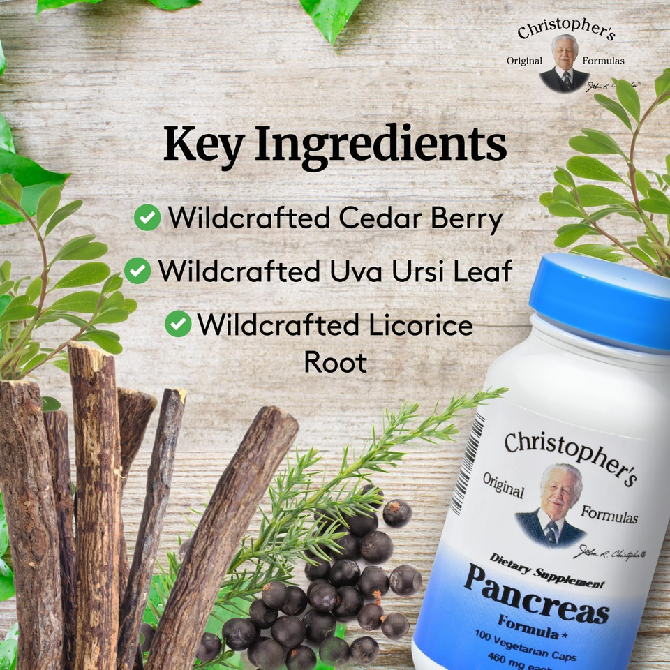 Christopher's Original Formulas Pancreas Formula Pancreas Cleanse Detox ...