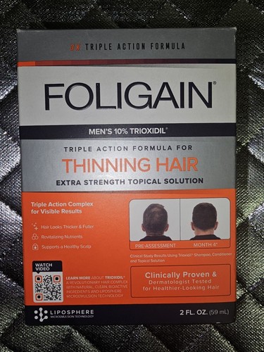 FOLIGAIN Triple Action Formula for Thinning Hair Topical Solution - 2 ...