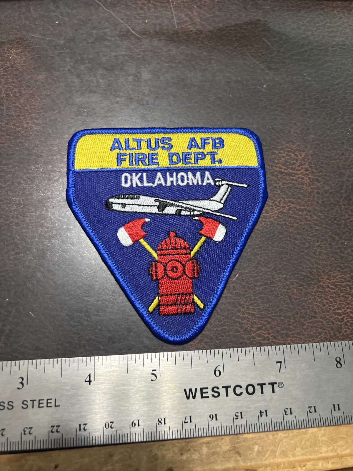 Vintage US Military Obsolete Fire Department Patch Altus Air Force Base ...
