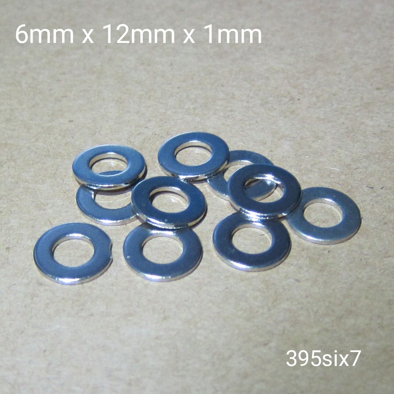 6mm x 12mm x 1mm Steel Washer Flat Washer Iron Washer x 50 PCS | eBay