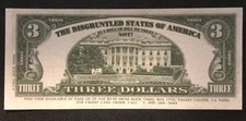 3 Dollar Bill In Us Novelty Paper Money for sale | eBay