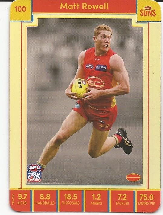 2023 AFL Teamcoach Gold Cards pick your cards | eBay Australia