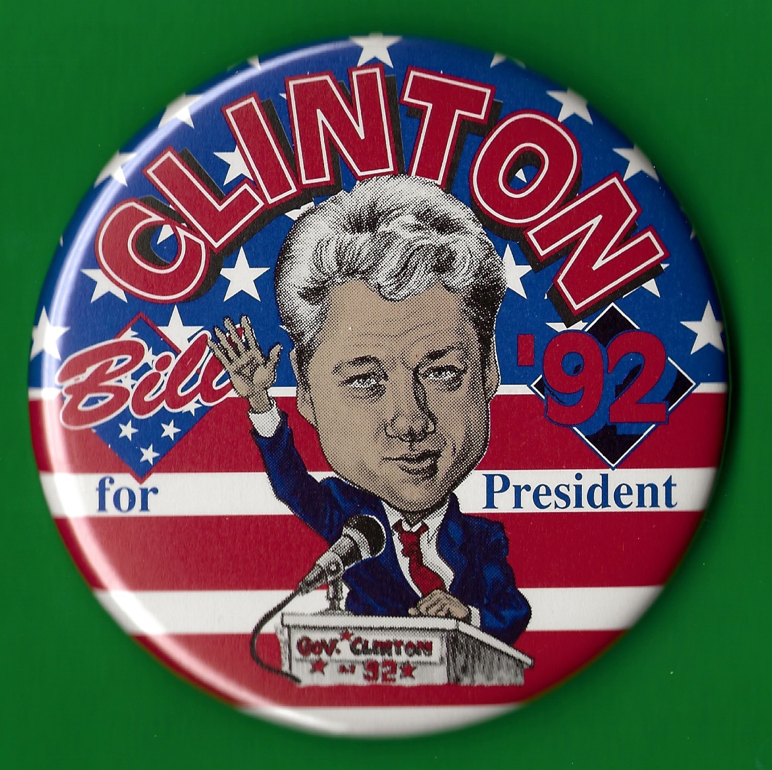 1992 Clinton, Bush, Perot (Set of 3) 3.5"/ Cartoon Presidential ...