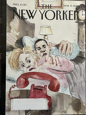 The New Yorker Magazine (March 17, 2008) Obama and Clinton | eBay
