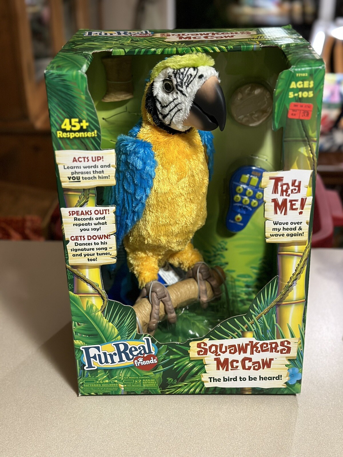 FurReal Friends Squawkers McCaw 16" Remote Controlled Interactive ...
