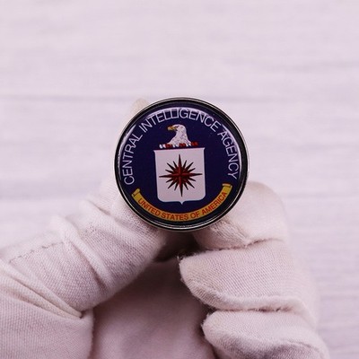 2 CIA Central Intelligence Agency Emblem Enamel Badge Brooch Pin ...