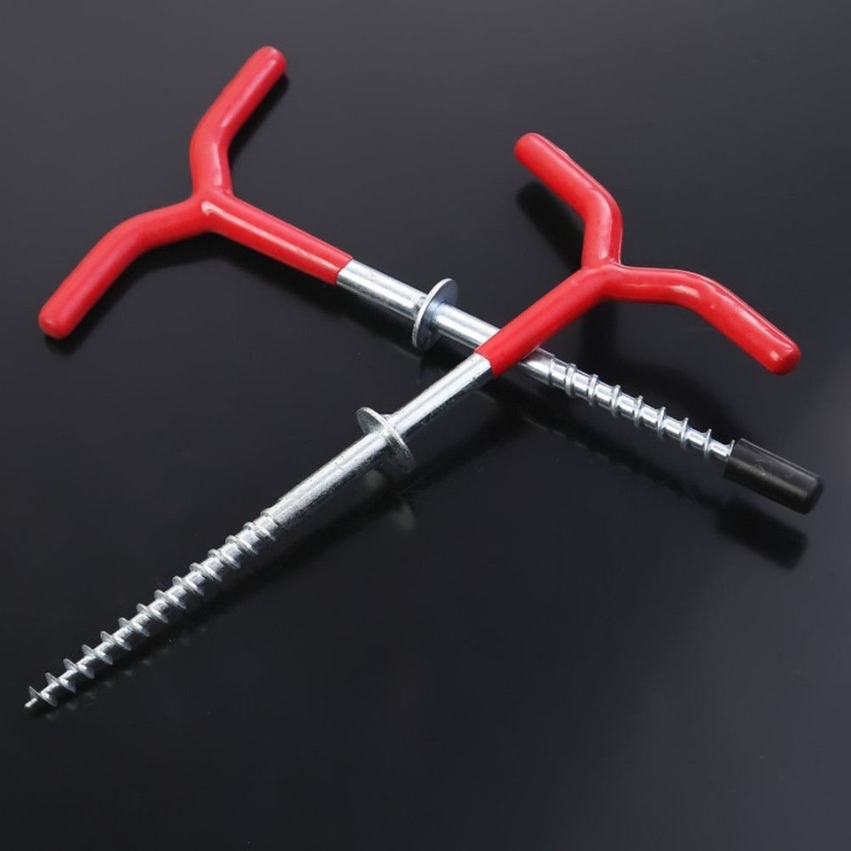 Ice Peg Screw Ice Fishing Fixator Cold-resistant Grip Anchors Ice Nails ...