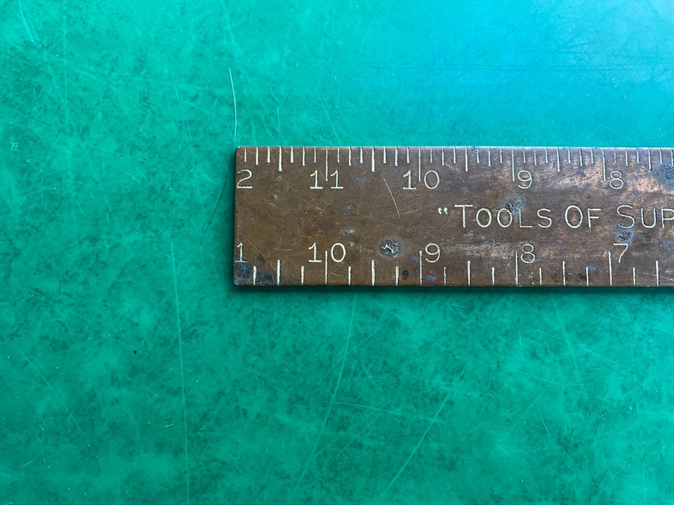 Vintage Copper Nicholls Tools Ottumwa Iowa 12” X 8” Framing Square USA ...