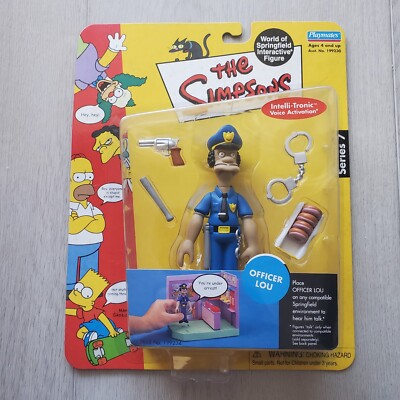 2001 The Simpsons World of Springfield "Officer Lou" Figure New In Box ...