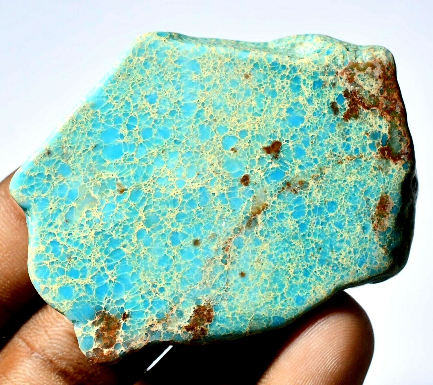Untreated 166.50 Ct Natural Blue Ridge Turquoise Certified Rare Slab ...