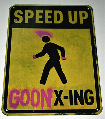 Rage 2 Video Game Speed Up Goon X-ING Tin Metal Wall Hanging Sign New ...