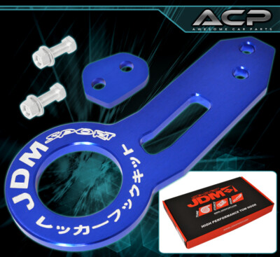 Universal JDM Sport Rear Tow Hook 10MM Strong Aluminum Towing Ring ...