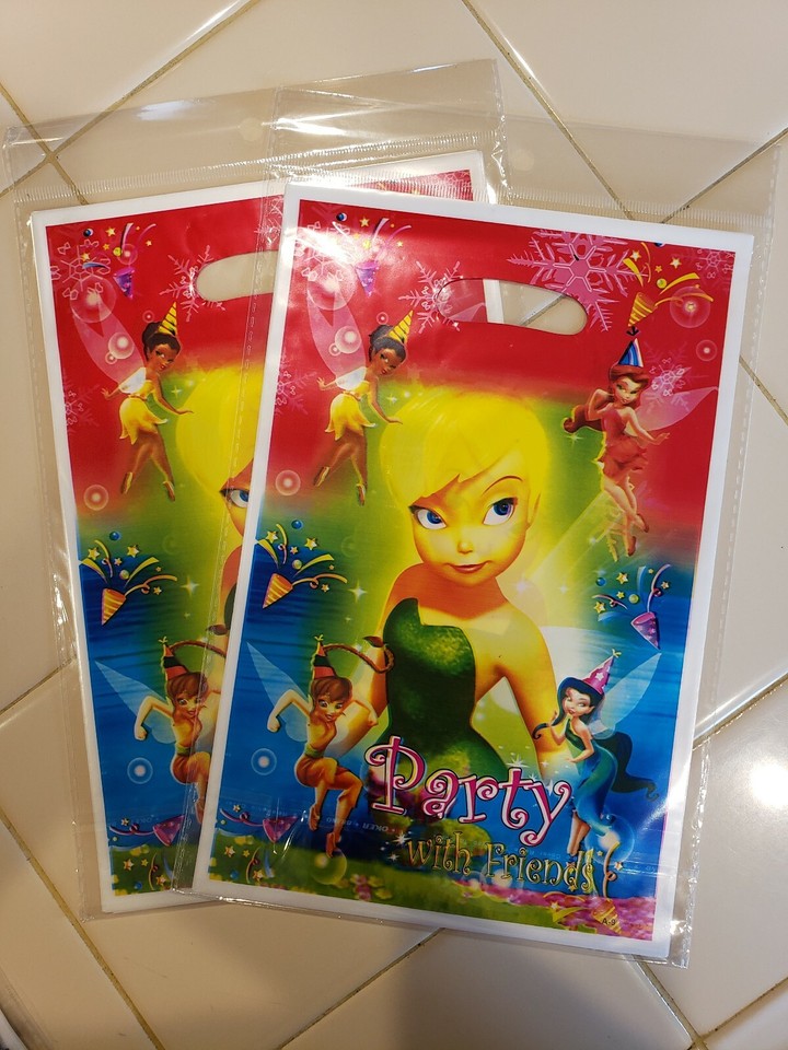 20 Pcs Set, Tinkerbell Candy plastic bags Kids Birthday Party Supply | eBay