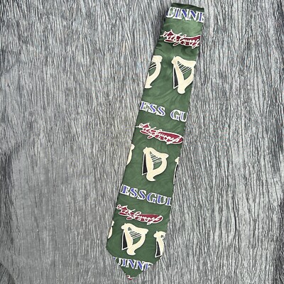 Neat Veronique Didi hand painted Guinness Stout 100% silk neck tie ...