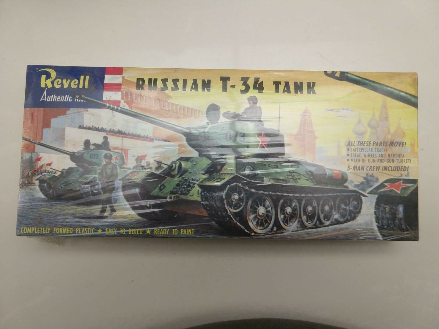 Russian T-34 Tank Model Kit Vintage Revell | eBay