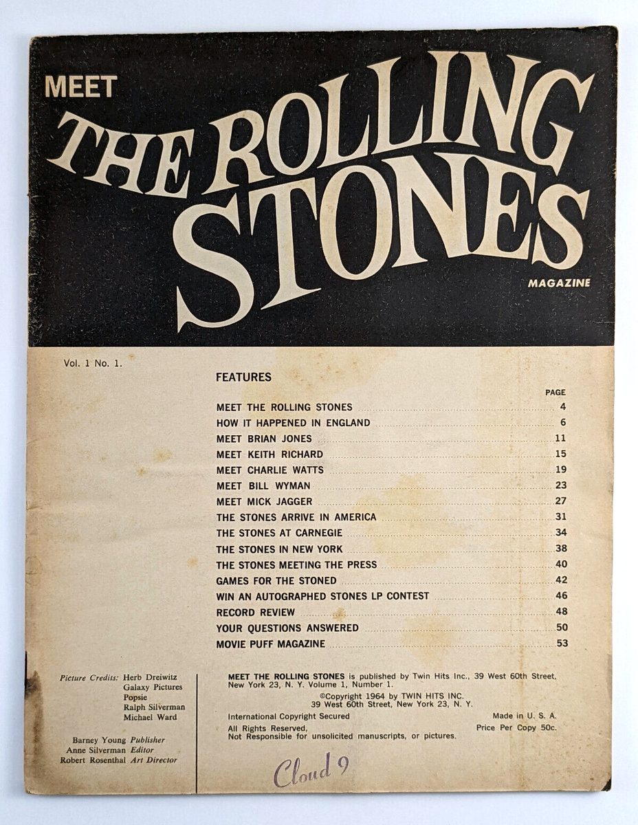 First Issue Rolling Stone 'I Never Envisaged What Lay Ahead': The