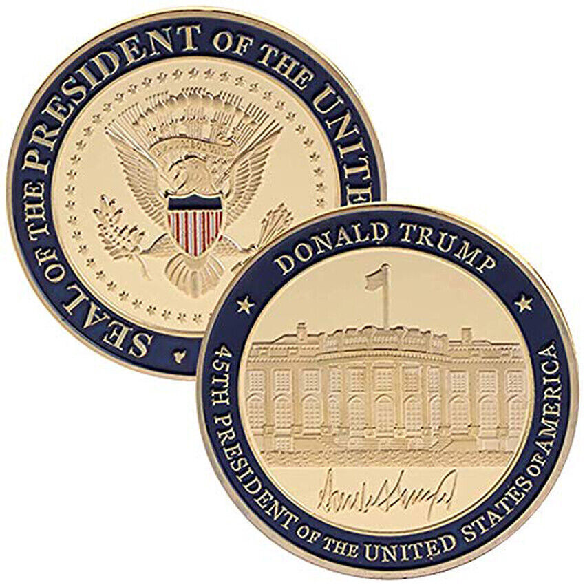 Donald Trump Gold Coin Inauguration Collectibles U.S. 45th President ...