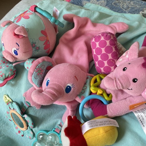 3 Pc BRIGHT STAR ELEPHANT And Pig Infantino Elephant Plush Animal Baby ...