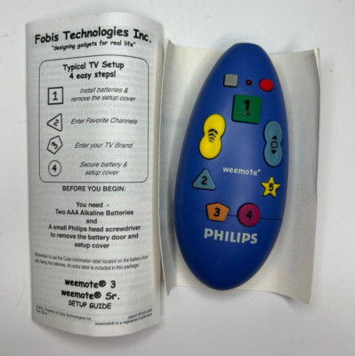 Philips WeeMote KRC2000X Simple-Use Remote OEM NOS for DSX5250 DSX5350 ...